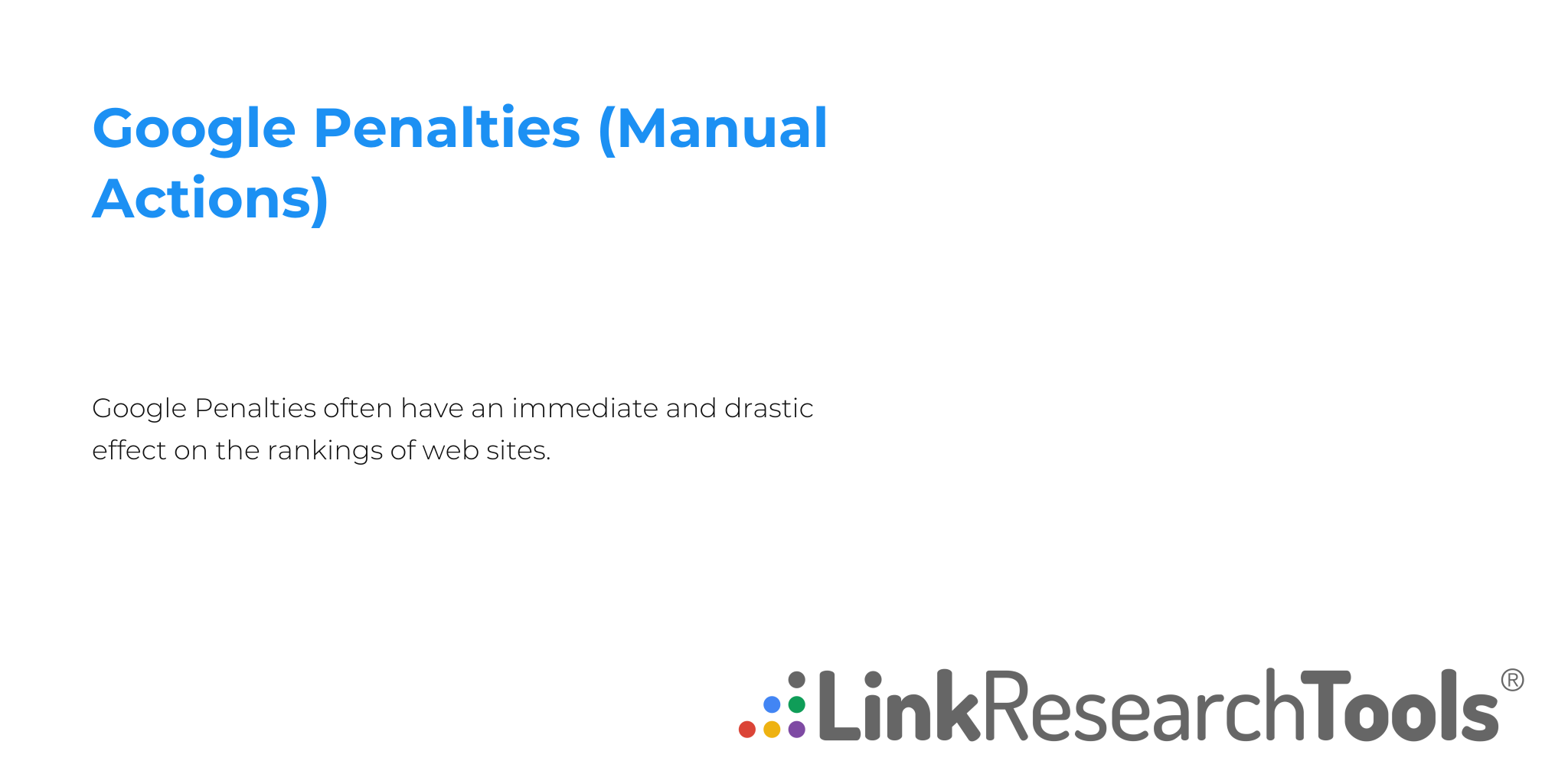 Google Penalties (Manual Actions)