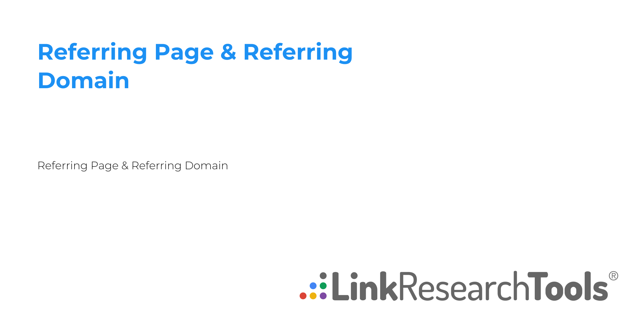 Referring Page & Referring Domain