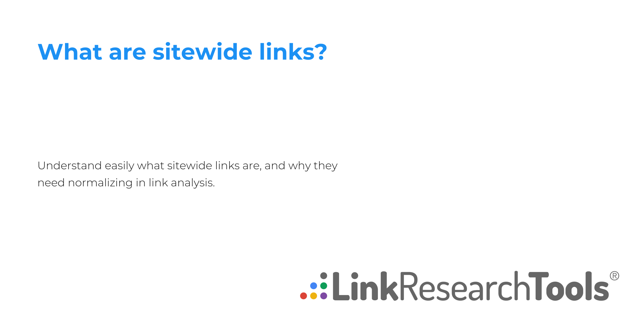 What are sitewide links?