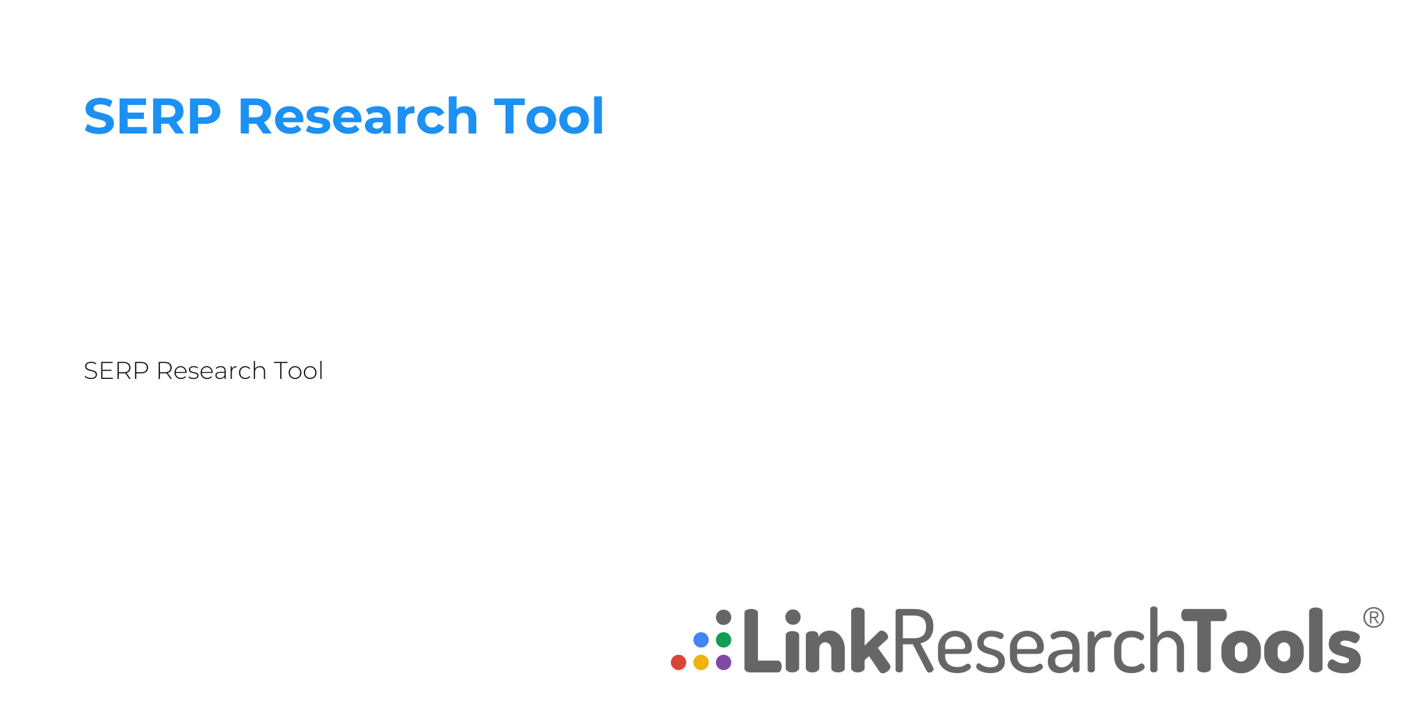 SERP Research Tool